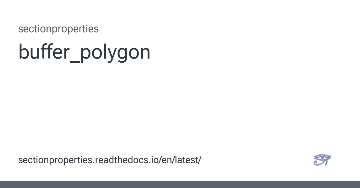 buffer_polygon - sectionproperties documentation